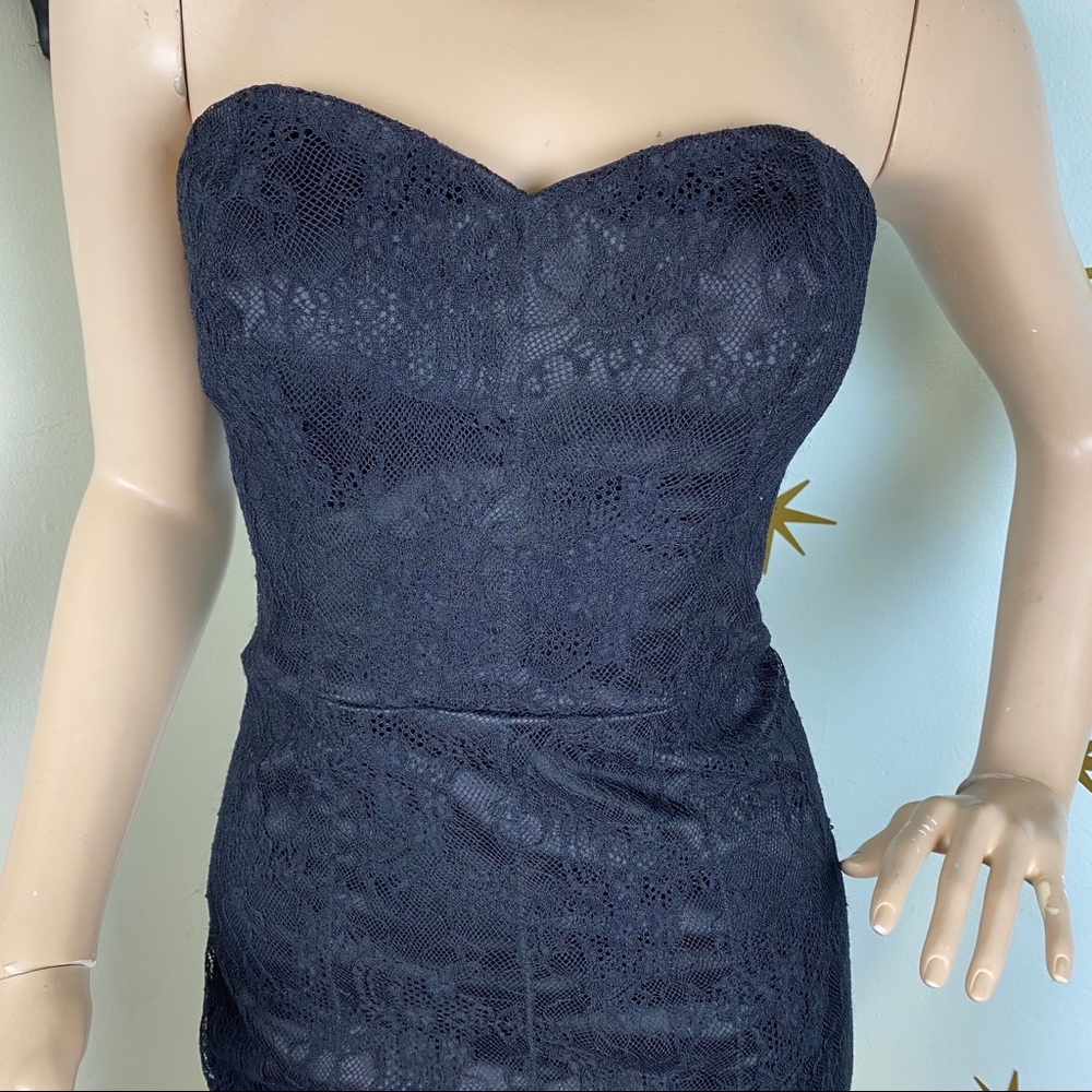 Guess Little Black Lace Wiggle Mini Dress - Gem